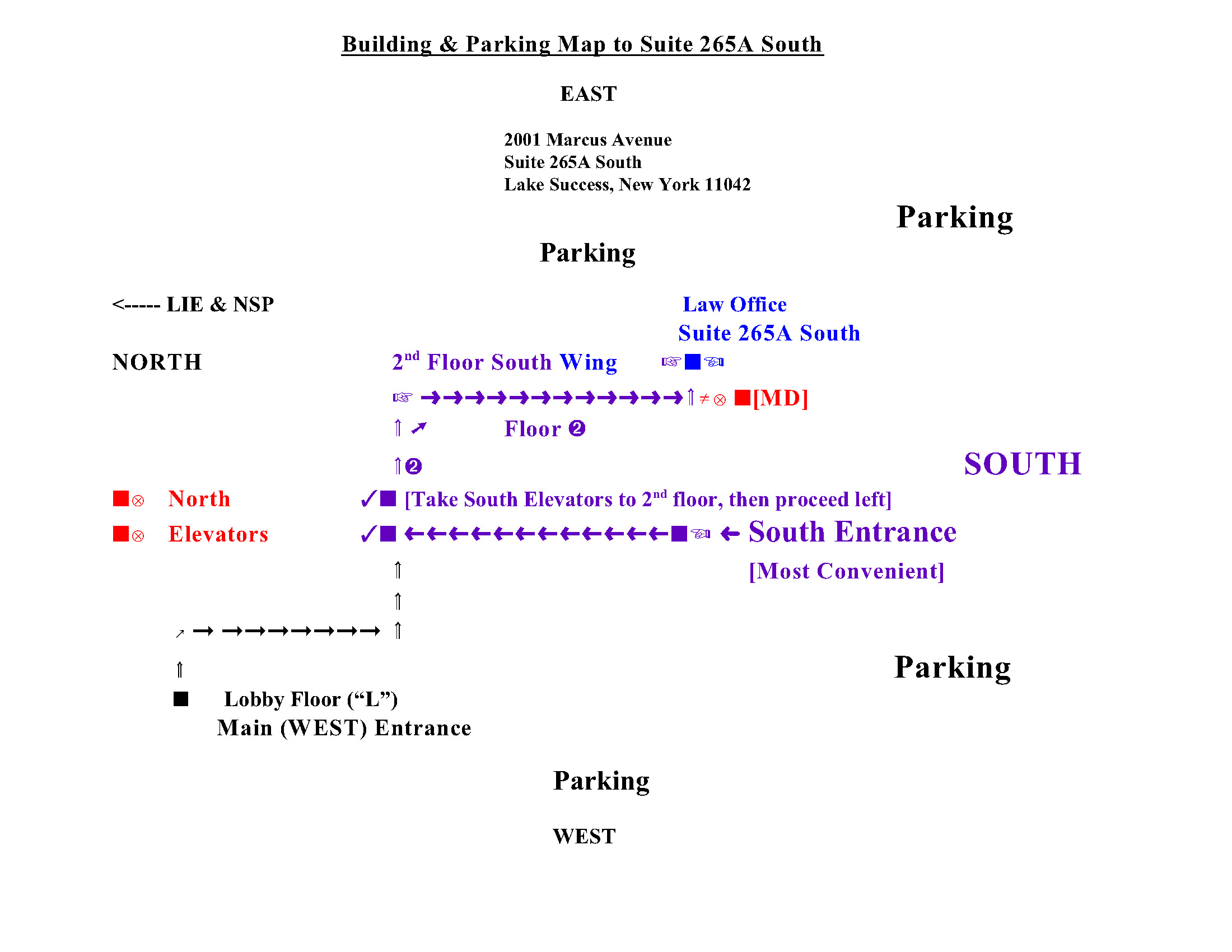 Building Map & Plan | Law Offices of David L. Silverman, J.D., LL.M.